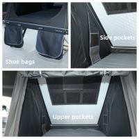 China Clamshell Black Car Rooftop Camper 320G Oxford Cloth For Pickup Truck for sale