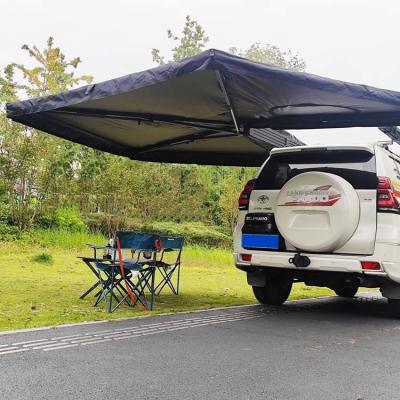 China Customized 600D Oxford 270 Degree Awning Car Awning Tent For Outdoor Camping for sale