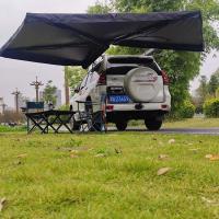 China Customized 600D Oxford 270 Degree Awning Car Awning Tent For Outdoor Camping for sale