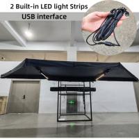 China Outdoor 4WD 180 Degree Awning Folding Arm Awnings With LED Light 3-4 People 2.5 Meter for sale