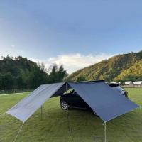 China Waterproof Camouflage Car Side Awning Tent Aluminum Alloy Quick Opening for sale