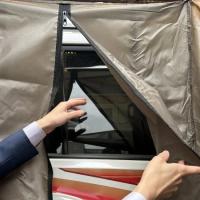 China PVC Soft Shell Camping Bathroom Tent 420D Oxford For Outdoor Camping With Roof for sale