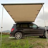 China Oxford Fabric RV Retractable Awning Quick Opening Black Coated Inside for sale