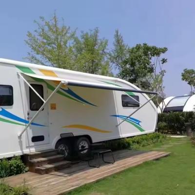 China Manual Roll Out Carefree Rv Awning Waterproof Retractable Camper Awning for sale