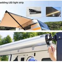 China Manual Roll Out Carefree Rv Awning Waterproof Retractable Camper Awning for sale