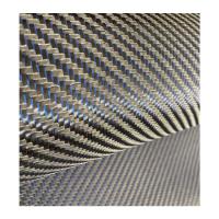 China Glitter Metal Wire Carbon Fiber Fabric 1K 3K 6K 12K Plain Twill 80-640gsm 10-150cm for sale