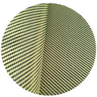 China Cut Resistant Bulletproof Aramid Fiber Fabric 100-150cm Width 60-450gsm Plain Twill Weave for sale