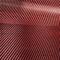 China Jacquard Twill Plain Colorful Carbon Aramid Hybrid Fabric 200gsm 0.28mm for Decoration for sale