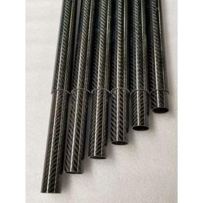 China Carbon Fiber Fishing Pole Tube Round CNC Matte Gloss Surface 1.5m 28mm for sale