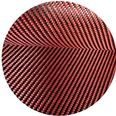 China 3K Carbon Tow 1500D Kevlar Hybrid Fabric Twill 0.28mm 100cm Width Colored Carbon Fiber Cloth for sale