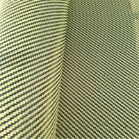China Carbon Kevlar Hybrid Fabric 3K Twill Woven 100cm 150cm Width High Strength Lightweight for Shoes Bags for sale