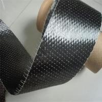 China High Gloss 200gsm Unidirectional Carbon Fiber Fabric 1000mm Width Industrial Grade for sale