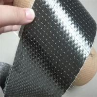 China High Gloss 200gsm Unidirectional Carbon Fiber Fabric 1000mm Width Industrial Grade for sale