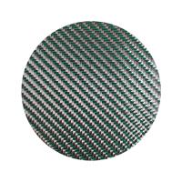 China 3K Hybrid Woven Glitter Carbon Fiber Fabric 0.34mm 280gsm Silver Glass Fiber for Industrial Use for sale