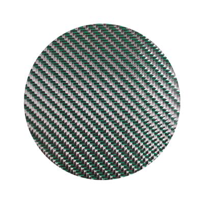 China 3K Hybrid Woven Glitter Carbon Fiber Fabric 0.34mm 280gsm Silver Glass Fiber for Industrial Use for sale