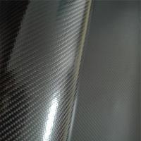 China 3K Toray Yarn TPU Coated Carbon Fiber Fabric 0.25mm Waterproof Woven for Automotive Parts for sale