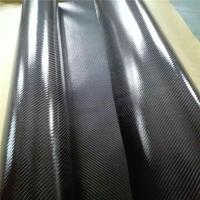 China 220g TPU Coated 3K Twill Carbon Fiber Fabric 50cm Width for Automotive and Industrial Use for sale