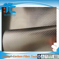 China 220g TPU Coated 3K Twill Carbon Fiber Fabric 50cm Width for Automotive and Industrial Use for sale