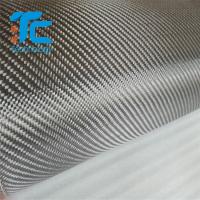 China T300 3K Carbon Fiber Fabric 2x2 Twill 100cm Width 0.30mm Thickness for Automotive Industrial Use for sale
