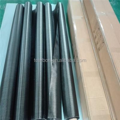 China 3K Carbon Fiber Fabric 0.25mm Thickness 100cm Width Woven Twill Plain Waterproof for Automotive Shoes Bags for sale
