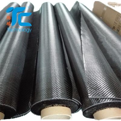 China 240g 6K Carbon Fiber Fabric Woven Twill 100cm Width for Automotive and Industrial Use for sale