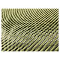 China 0.28mm Aramid Carbon Fiber Hybrid Fabric Roll 200g Twill Plain Woven for Industrial Use for sale
