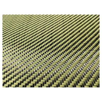 China 0.28mm Aramid Carbon Fiber Hybrid Fabric Roll 200g Twill Plain Woven for Industrial Use for sale