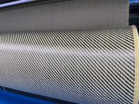 China 0.28mm Aramid Carbon Fiber Hybrid Fabric Roll 200g Twill Plain Woven for Industrial Use for sale