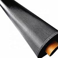 China 3K Carbon Fiber Fabric 200GSM Plain Twill Weave 100cm Width for Industrial Crafts for sale