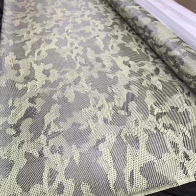China Carbon Aramid Hybrid Fabric 200gsm Waterproof Camouflage 0.28mm for Industrial Use for sale