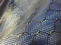China 3K Plain Weave Carbon Fiber Fabric 0.25mm Hexagon Kevlar Hybrid Waterproof for sale