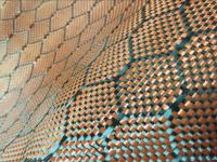 China 3K Honeycomb Carbon Fiber Cloth Kevlar Hybrid Fabric 50cm 150cm Width Smooth Surface for sale