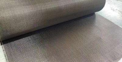 China Carbon Fiber Twill Fabric 1K 3K 6K 12K 100-150cm Width High Strength Lightweight for sale