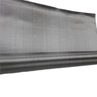 China 200gsm Blended Black Carbon Fiber Fabric 50cm 150cm Width Jacquard Style Waterproof for sale