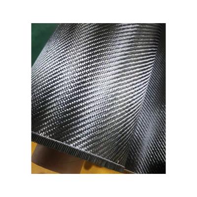China Smooth Surface Carbon Fiber Cloth 0.25mm 3K Twill for Automotive Bags Shoes Industry for sale