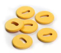 China PPS Round Button Wearable NFC RFID Laundry Tag For Clothing ISO14443 for sale