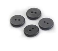 China PPS Round Button Wearable NFC RFID Laundry Tag label For Clothing for sale