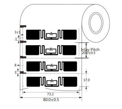 China RFID Label Tags Lifetime More Than 10 Years 43*18mm Or Customized 20% To 95% Humidity for sale