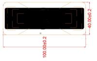 China UHF RFID Fragile Windshield label LAB144N , UHF Windshield label for vehicle management , UHF RFID LABEL for sale