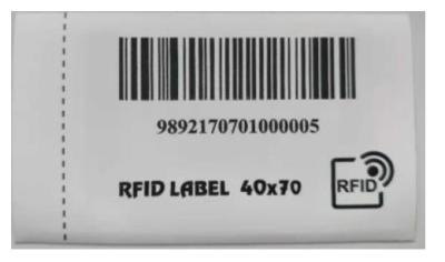 China UHF fabric label , carelabel , 860~960Mhz Uhf Tags RFID laundry tag For Clothing Garment ApparelFabric Management Labels for sale