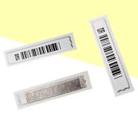 China Retail Security Anti-Theft 58 KHz EAS Soft Tag Strips AM Soft Label Barcode Alarm Sticker for Shopping Mall ASC+chip Material for sale