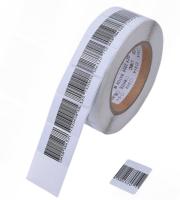 China 40*40mm Barcode Adhesive Security 8.2Mhz EAS RF Soft Label for Supermarket EAS Systems , RF LABEL for sale