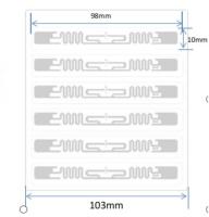 China RFID UHF RFID label LAB9810 , RFID LABEL FOR for apparel,retail industry and logistic , RFID TAG , COSMETIC RFID label for sale