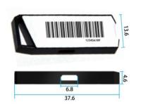 China OMT006 UHF RFID On Metal Tag R6P Chip IT Asset Management 865-868Mhz for sale