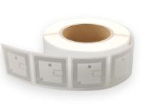 China SLIX Chip 50X50mm 13.56MHz RFID Label Tags For Library Book Management for sale
