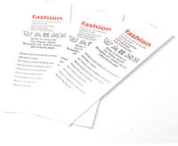 China Logo Printing RFID Care Label UHF Cotton Waterproof Battery Free for sale