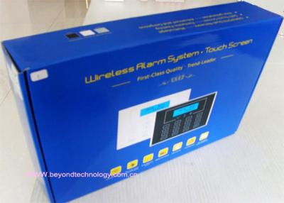 China LCD Display GSM Home Alarm System with touch keypad and wireless doorbell for sale
