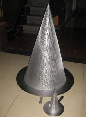 China stainless steel sintered metal mesh cone filter for sale