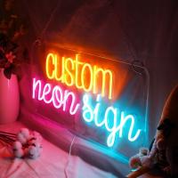 China LED neon light custom English letter neon decorative light hair light character signature 12V acrylic lamp for sale
