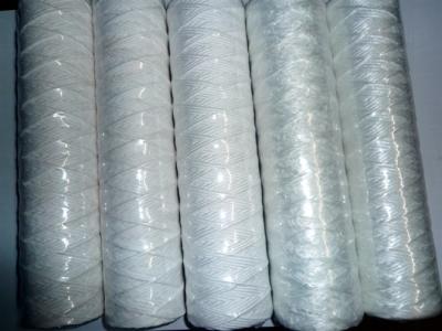 China PP Yarn String Wound Filter Cartridges with stainless steel Core or PP Core for sale